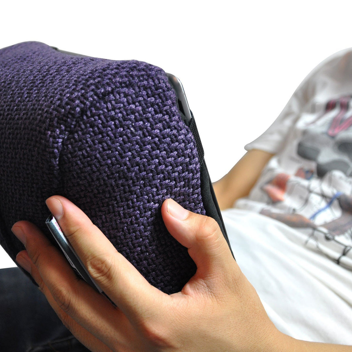 Tech Pillow: Purple iPad rest and Head Cushion for Travel– Ambient ...