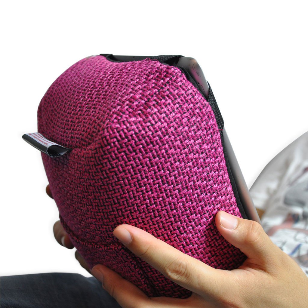 Tech Pillow: Pink iPad rest and Head Cushion for Travel– Ambient Lounge ...