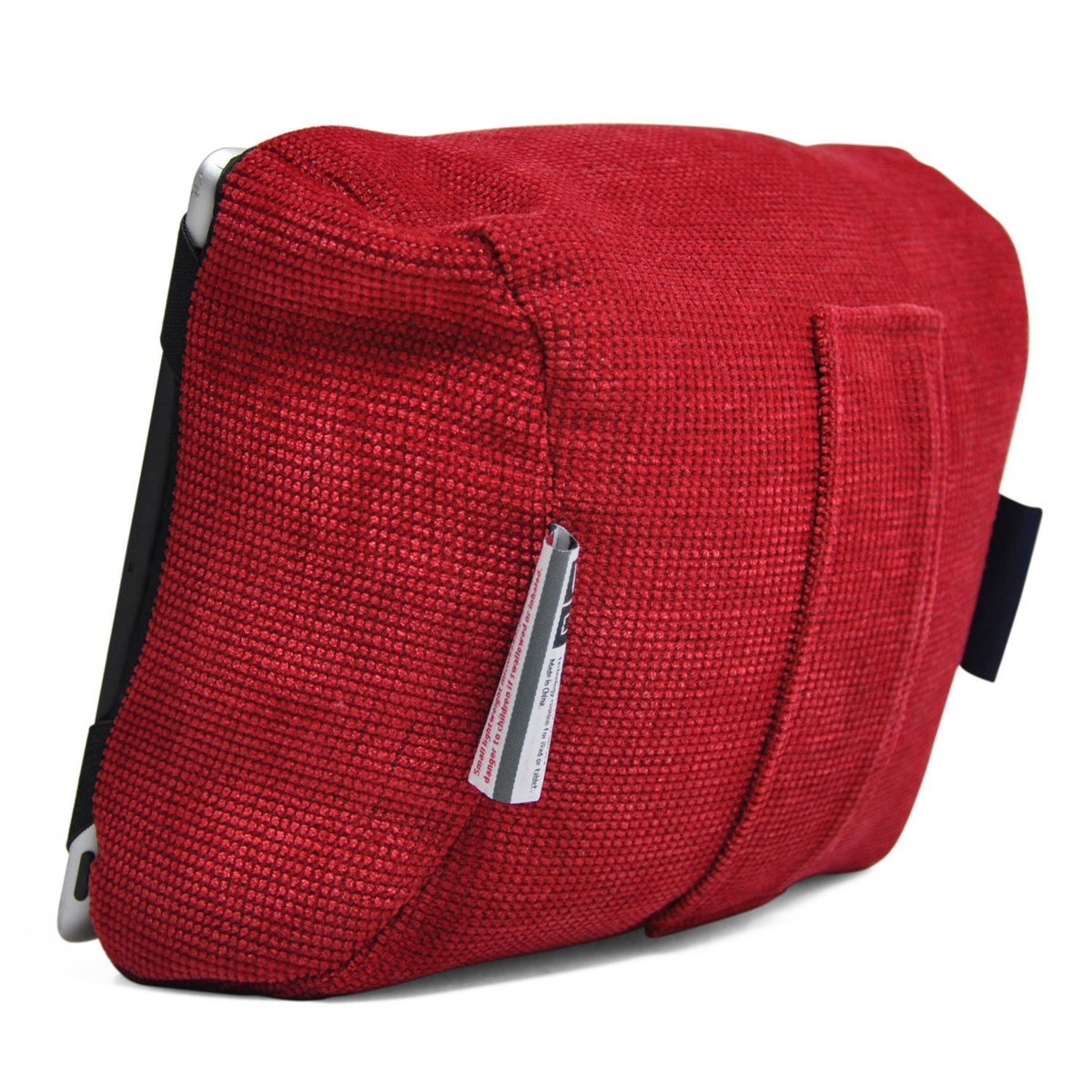 Tech Pillow: Red iPad rest and Head Cushion for Travel– Ambient Lounge® USA